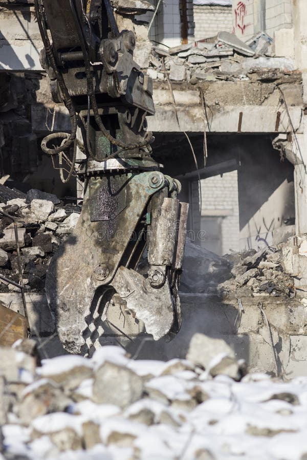 Building demolition stock image. Image of stone, fuselage - 35679287