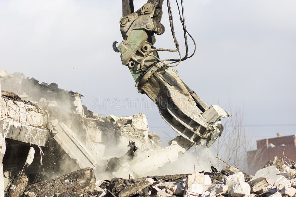 Building demolition stock image. Image of destruction - 35679449