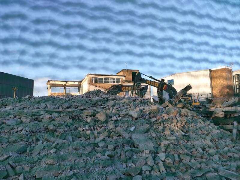 Building Demolition Destroy and Destruct Stock Image - Image of ...