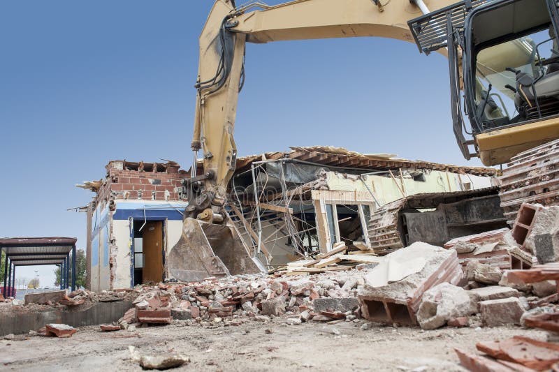 Demolition stock image. Image of ground, construction - 3679977
