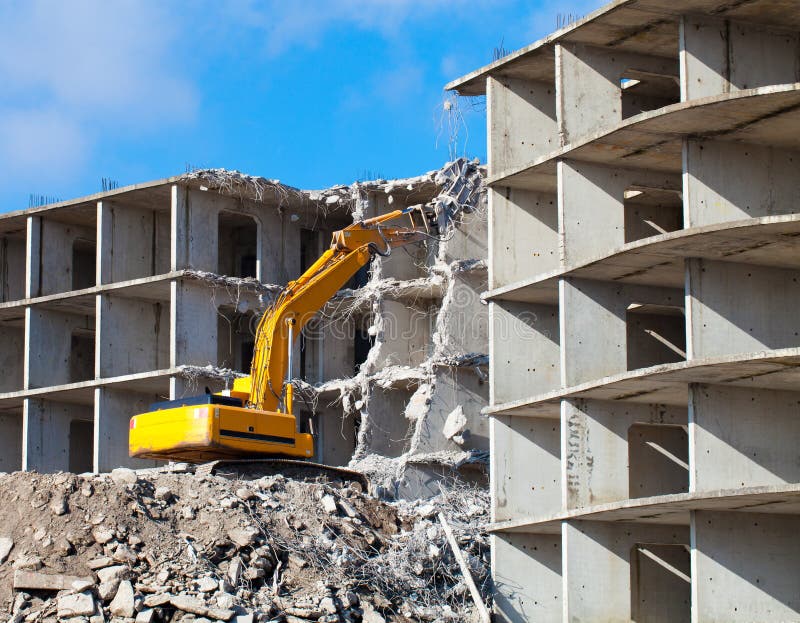 Building demolition stock photo. Image of demolish, ground - 67427410