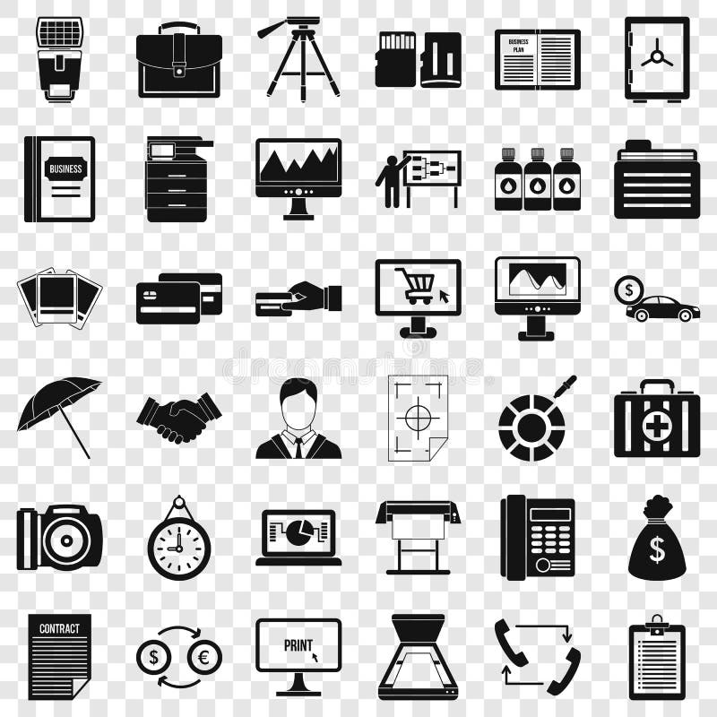 Building Department Icons Set, Simple Style Stock Vector - Illustration ...