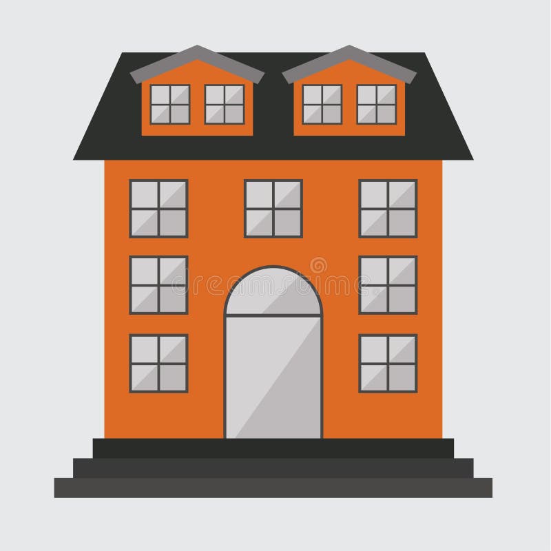 Building design stock vector. Illustration of district - 44859415