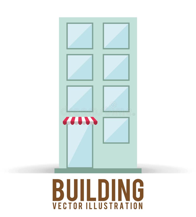 Building design stock vector. Illustration of district - 44859415