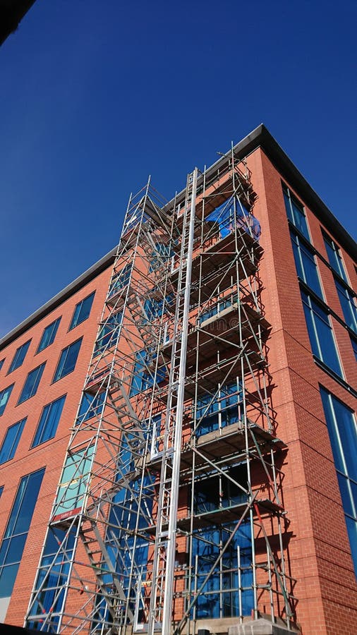 Building Design Outdoors Construction Scaffolding Safety Stock Photo ...