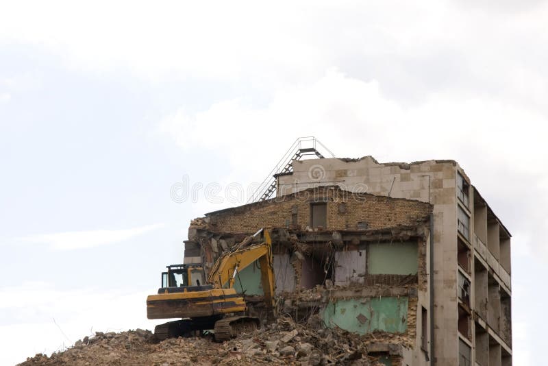 Building destruction stock image. Image of worksite, ruins - 14854795