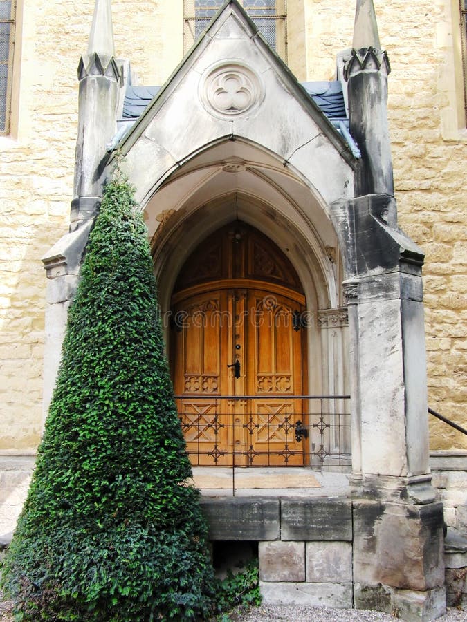 Building, Detailed View of a Front Door or Entrance Door Stock Image ...