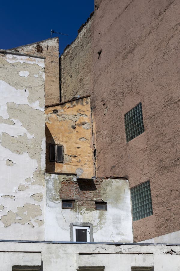 A Building with Different Extensions of Different Styles Stock Photo ...