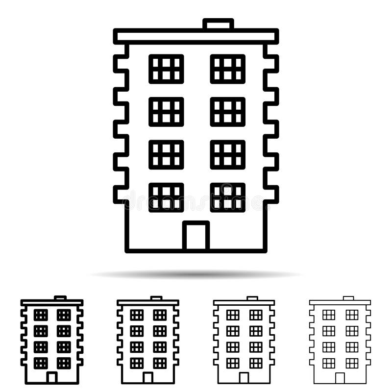 House Different Shapes Icon. Simple Thin Line, Outline Vector of ... House Different Shapes Icon. Simple Thin Line, Outline Vector of ...