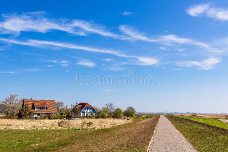 Building and in Vitte on the Island Hiddensee, Germany Stock Photo ...