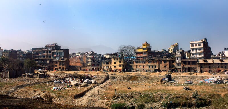 The Building is Dilapidated, Overcrowded Stock Photo - Image of ...