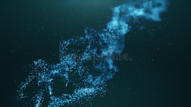 Building DNA Molecules Animation, Viral Structure. Concept Destroyed ...