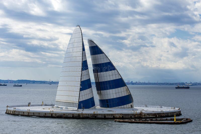 Building Dock in Tokyo. Water Gate on the Port Editorial Photo - Image ...