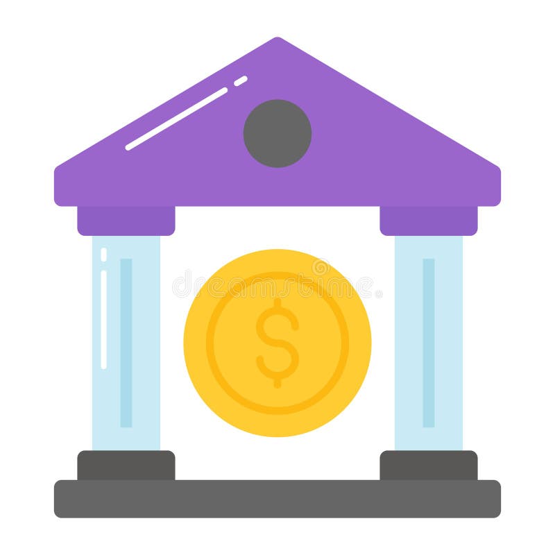 A Box with Dollar Coin Depicting Trendy Icon of Funding, Donations, or ...