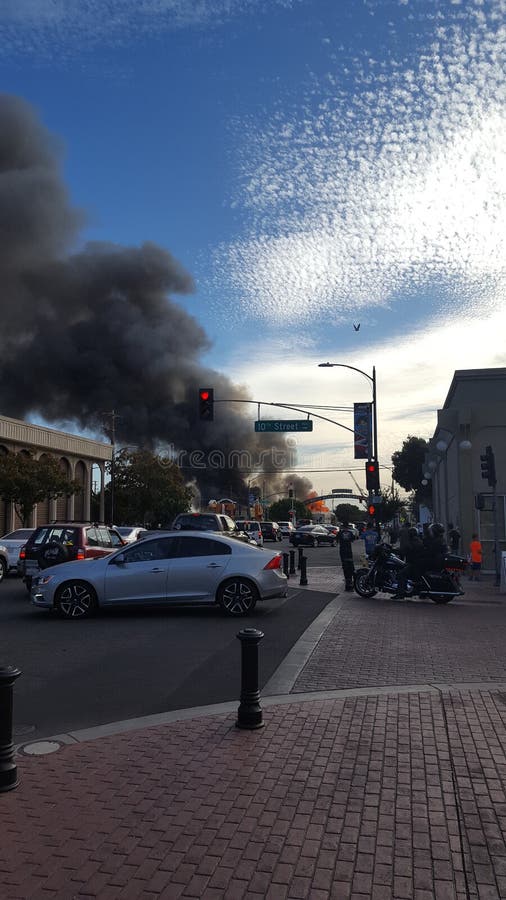 Fire editorial stock image. Image of fire, downtown - 129882559