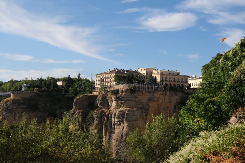 Building at the Edge of a Cliff Stock Photo - Image of horizon, high ...