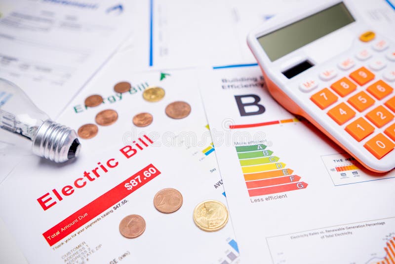 Building Efficiency Class Energy Label Consumption Concept Stock Image ...