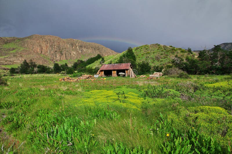 The Building in El Chalten, Patagonia, Argentina Stock Image - Image of ...
