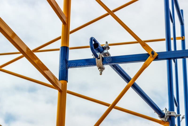 Building Elements of a Forest Against a Blue Sky. Engineering Design of ...