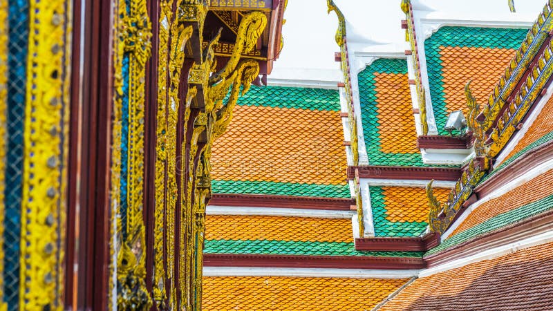 Building Elements of Thai Temple Stock Photo - Image of design, ancient ...