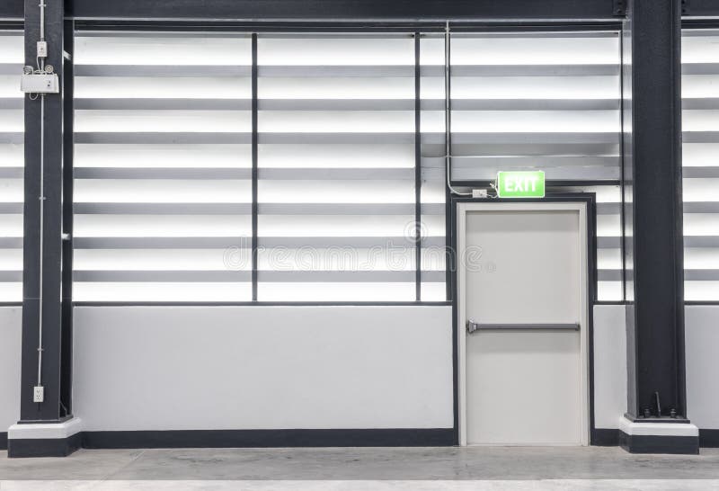 Building Emergency Exit stock image. Image of factory - 51871119
