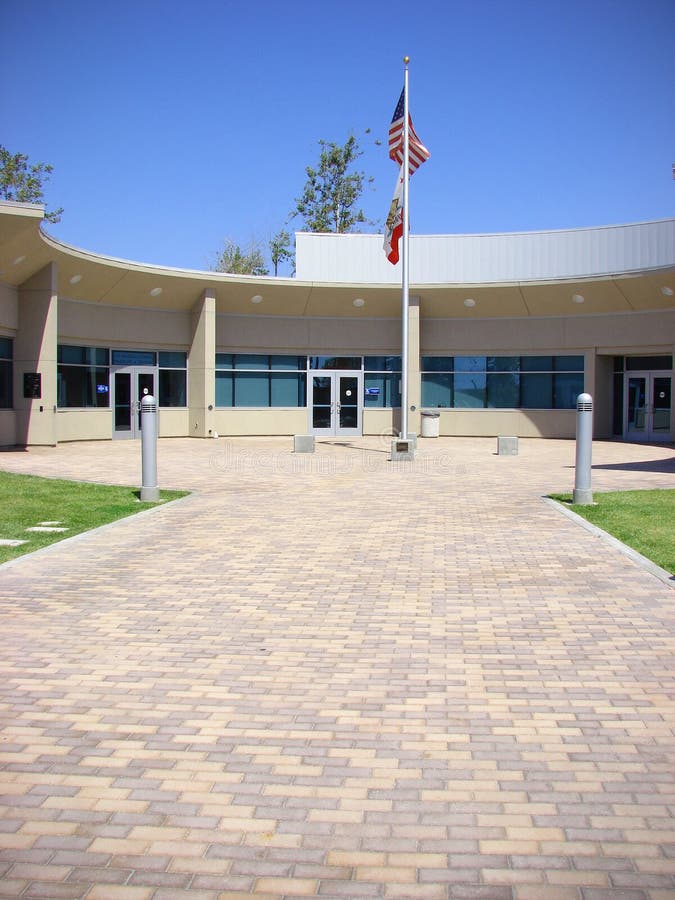 Academic Building at High School in Florida Stock Image - Image of high ...