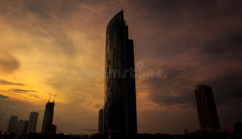 Building in the evening. stock photo. Image of design - 27102808