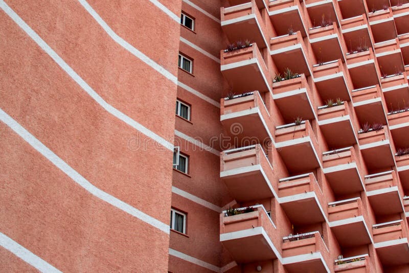 Building Exterior, Architectural Pattern Stock Image - Image of space ...