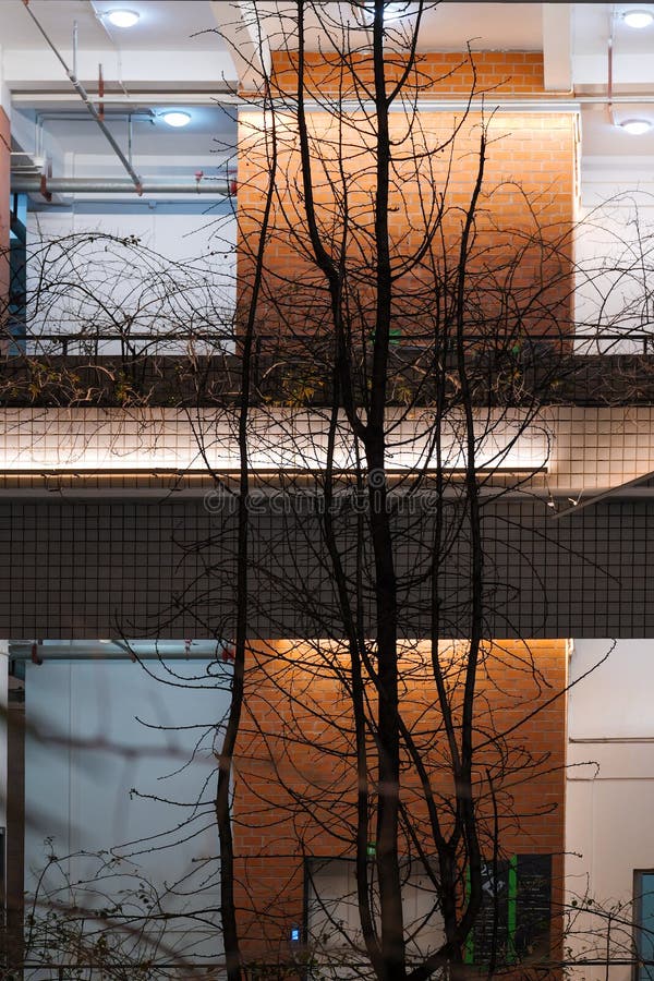 Building Exterior Architecture, Industrial Style Facade with Bricks and ...