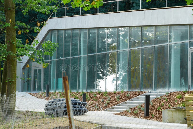 Building Exterior Renovation Construction Process Frame Work Pattern ...