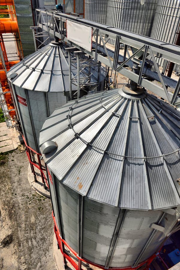Building Exterior, Storage and Drying of Grains Stock Image - Image of ...