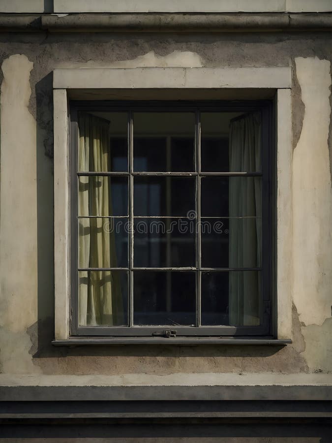 Building Exterior with Window. a Simple Exterior View of a Building ...