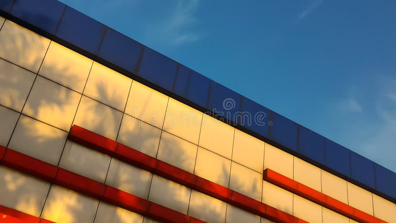 Building facade stock image. Image of lines, shapes, colours - 99028627