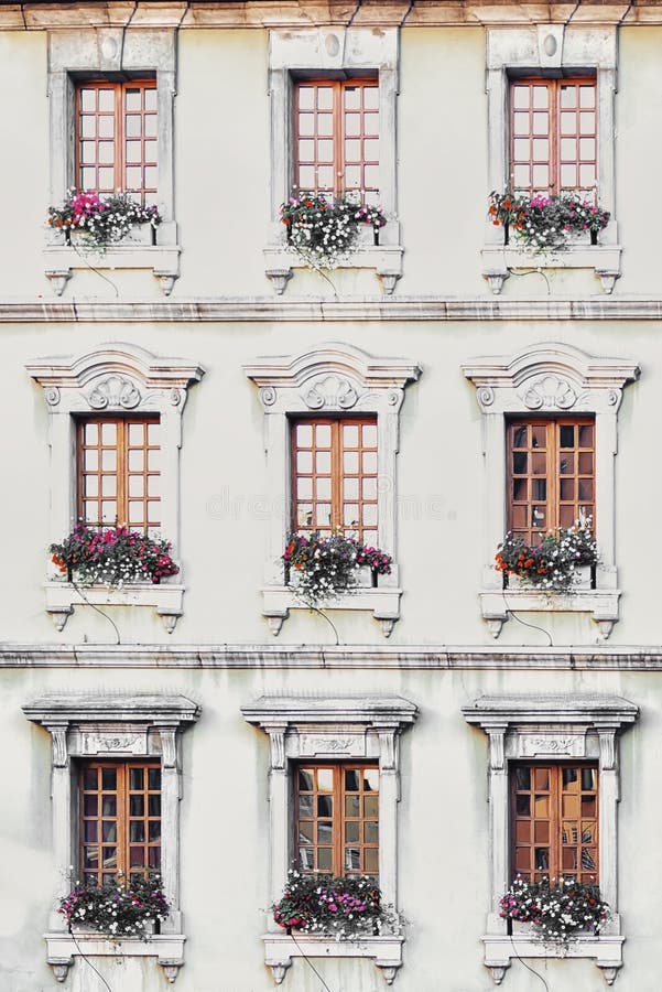 Facade building in Vienna stock photo. Image of europe - 238773268