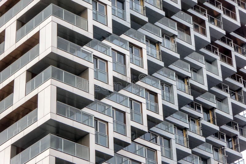 Building Facade Creates Rhythmic Patterns Stock Photo - Image of ...