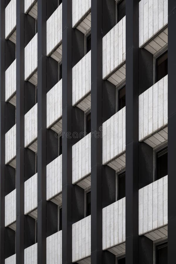 Building Facade Detail, Architectural Pattern with Windows Stock Image ...