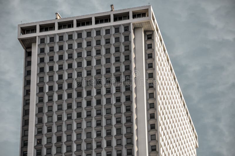 Building Facade Detail Pattern Stock Image - Image of modern, concrete ...