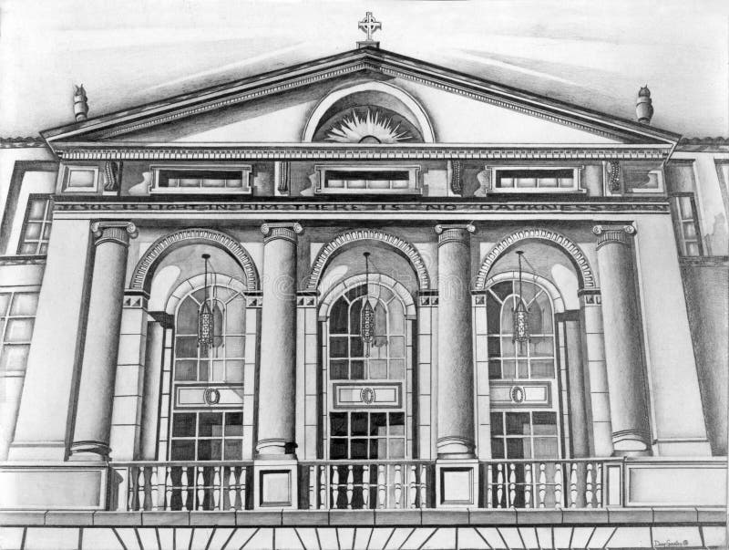 Architectural Drawing Facade Chancel