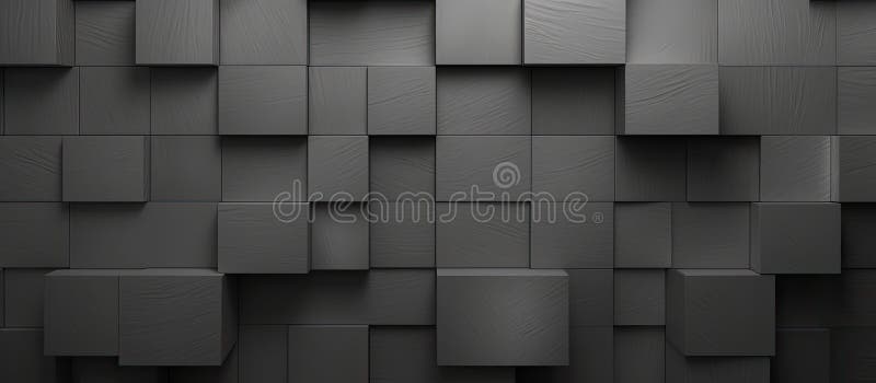 The Building Facade Resembles a Dark Grey Rectangle Made of Stacked ...