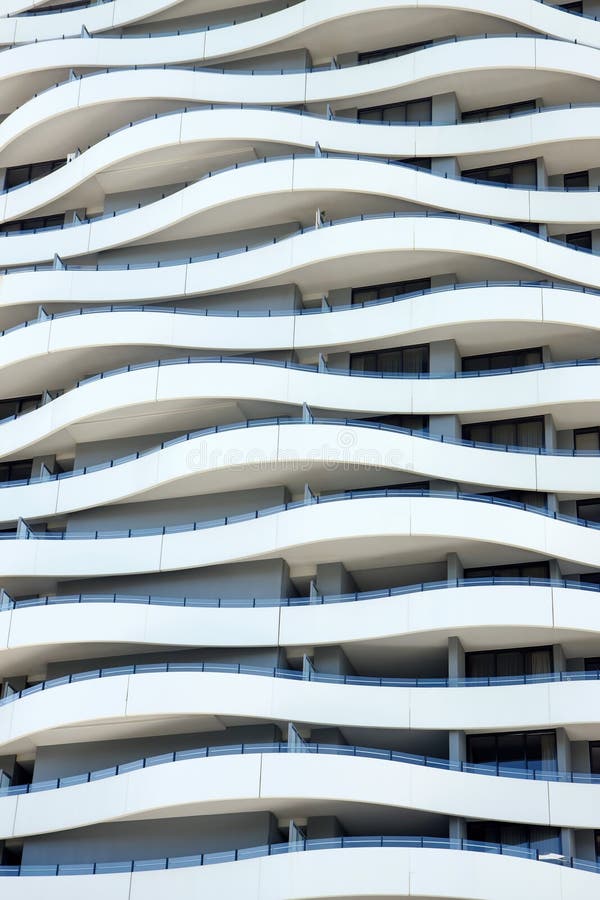 Building Facade of the Wave Buiding, Gold Coast Editorial Stock Image ...
