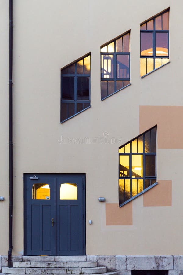 Bauhaus Design in Weimar: Geometric Windows and Modern Aesthetics ...