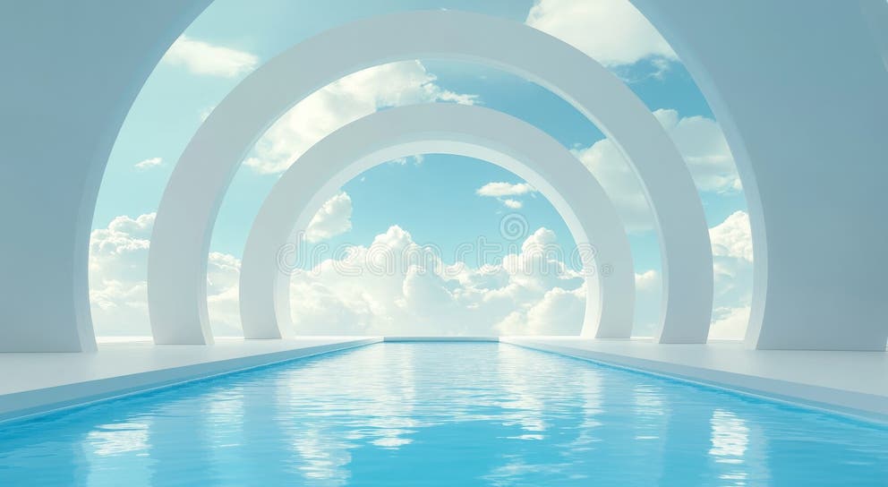 The Building Features Modern Architecture, an Infinity Pool, and a Sky ...