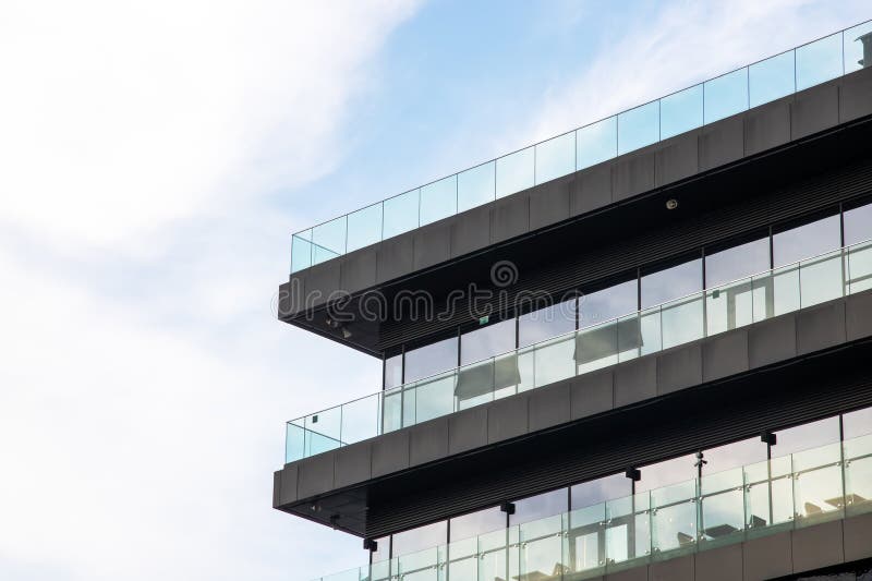 Building Features Windows, Balconies, Composite Facade, Modern Urban ...