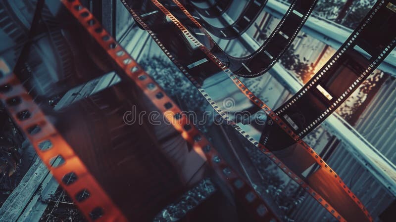 A Building with Film Strips, Suitable for Media or Architecture ...