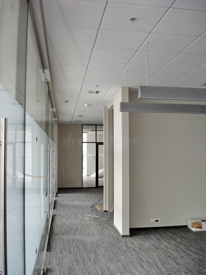 Building Finishing Work stock image. Image of glass, ceiling - 57039455