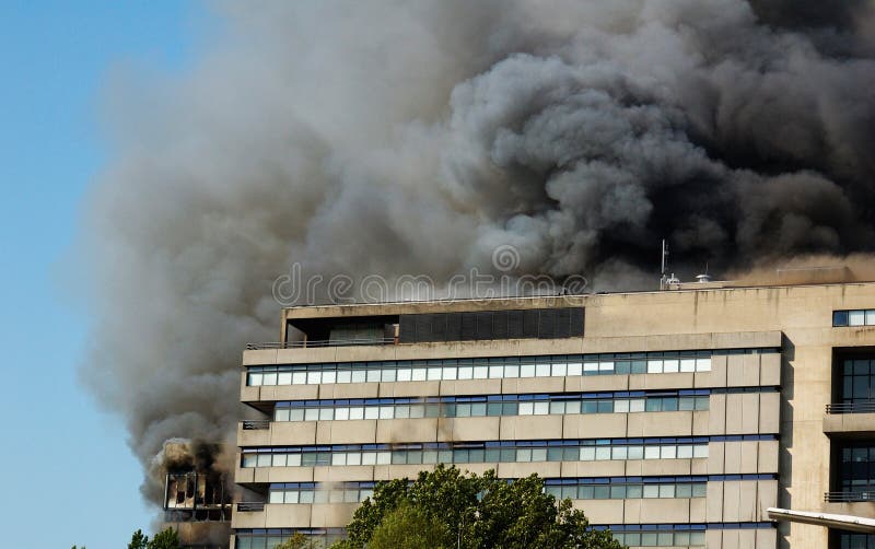 Building on Fire stock photo. Image of faculty, high - 11434536