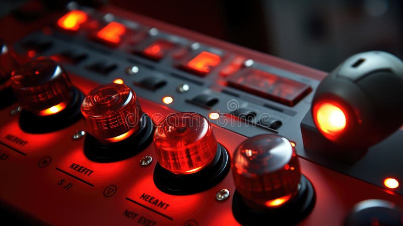 Building Fire Control Panel Stock Illustration - Illustration of alarm ...