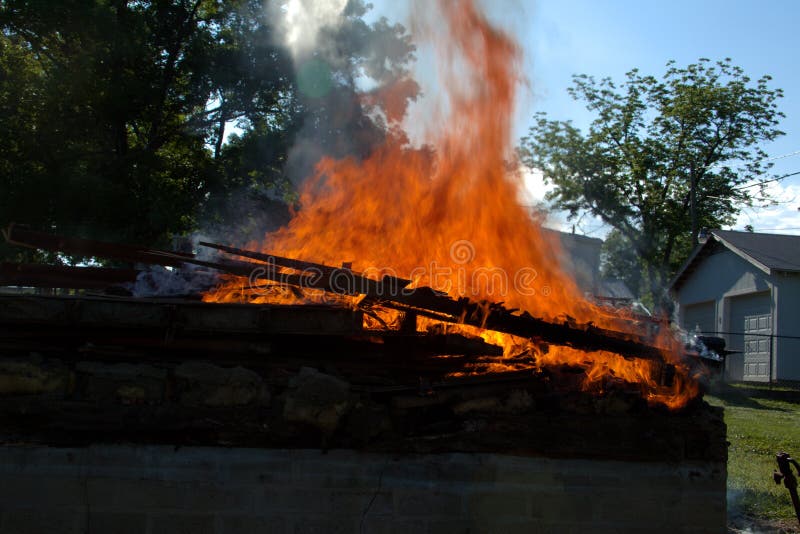 Building Fire stock photo. Image of flames, building - 82675176