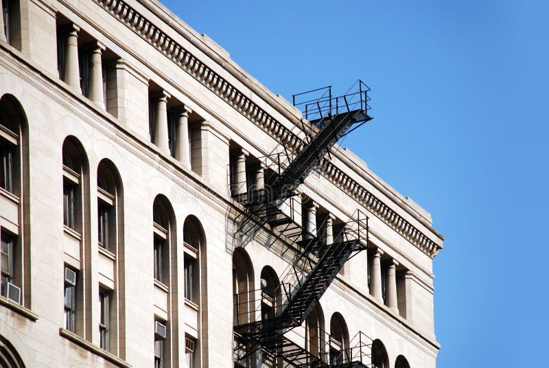 Building and fire stairs stock image. Image of building - 4163599