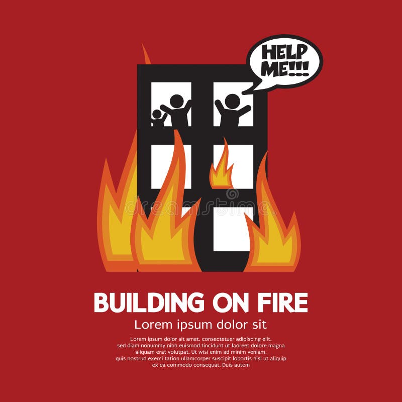 House on Fire stock vector. Illustration of disaster - 42317196